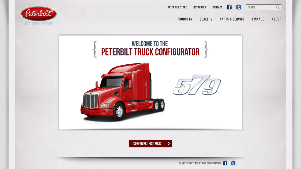 Peterbilt Truck Configurator